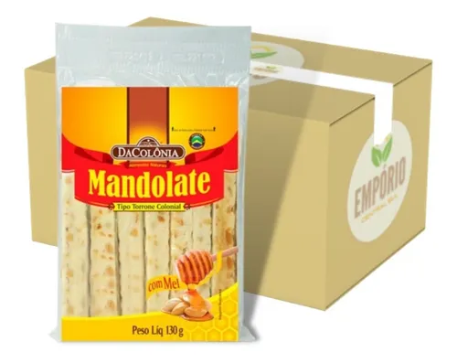 14 Pacotes De Mandolate Colonial Com Mel 130g - Dacolônia | MercadoLivre 14 Pacotes De Mandolate Colonial Com Mel 130g - Dacolônia | MercadoLivre