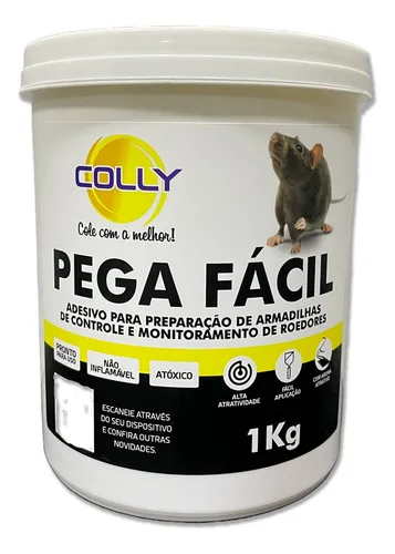 Armadilha Pega Rato Cola Pronto Uso 1 Kg - Colly | Frete grátis