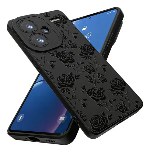 Funda Para Xiaomi Redmi Note 13 Pro Plus 5g Case Negro Silicona Con ...