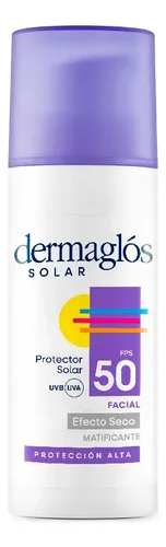 Protector Solar Facial Dermaglos F50 Efecto Seco 50g | MercadoLibre