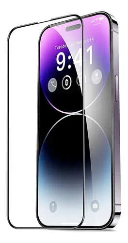 Protector De Pantalla Vidrio Templado Iphone 14 Pro Max 9d Cuotas