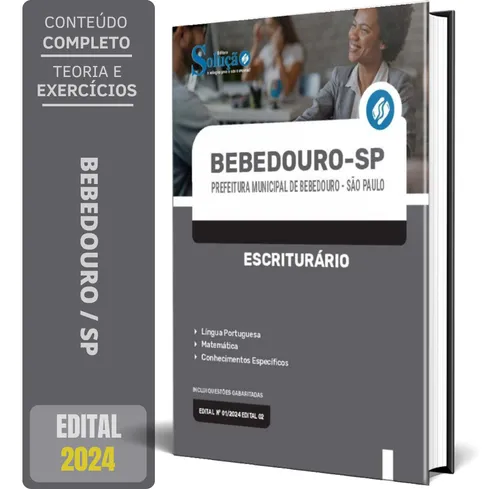 Apostila Prefeitura De Bebedouro Sp - Escriturário | Parcelamento sem juros Apostila Prefeitura De Bebedouro Sp - Escriturário | Parcelamento sem juros