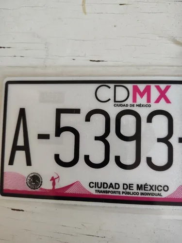 Placas De Taxi Cdmx Mercadolibre