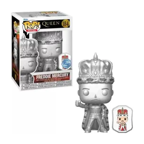 Funko Pop Rocks 184 - Freddie Mercury 184 ( Prateado ) Funko Pop Rocks 184 - Freddie Mercury 184 ( Prateado )
