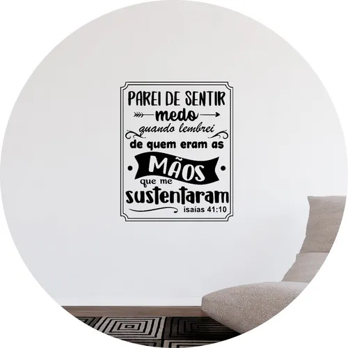 Adesivo Parede Sala Frases Versículo Bíblico Isaías 41:10 | Frete grátis Adesivo Parede Sala Frases Versículo Bíblico Isaías 41:10 | Frete grátis