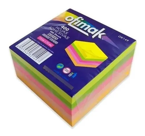 Notas Adhesiva Cubo De 3x3 400 Notas Mercadolibre