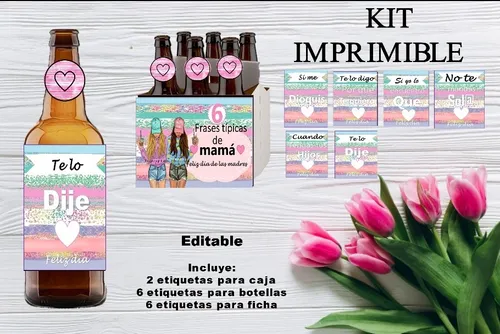 Etiquetas Cerveza Para Mama 6 Frases Tipicas De Mama En Venta En Apodaca Nuevo León Por Sólo
