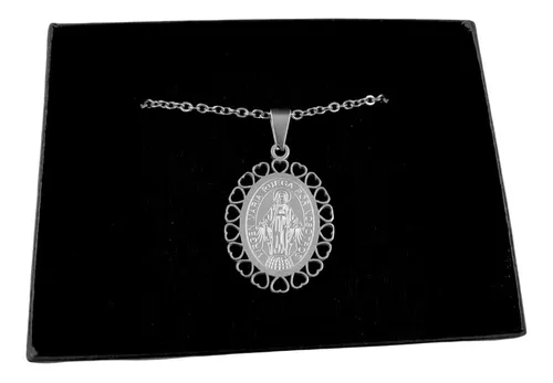 Medalla Virgen Milagrosa Corazón María Señora Luz Acero Medalla Virgen Milagrosa Corazón María Señora Luz Acero