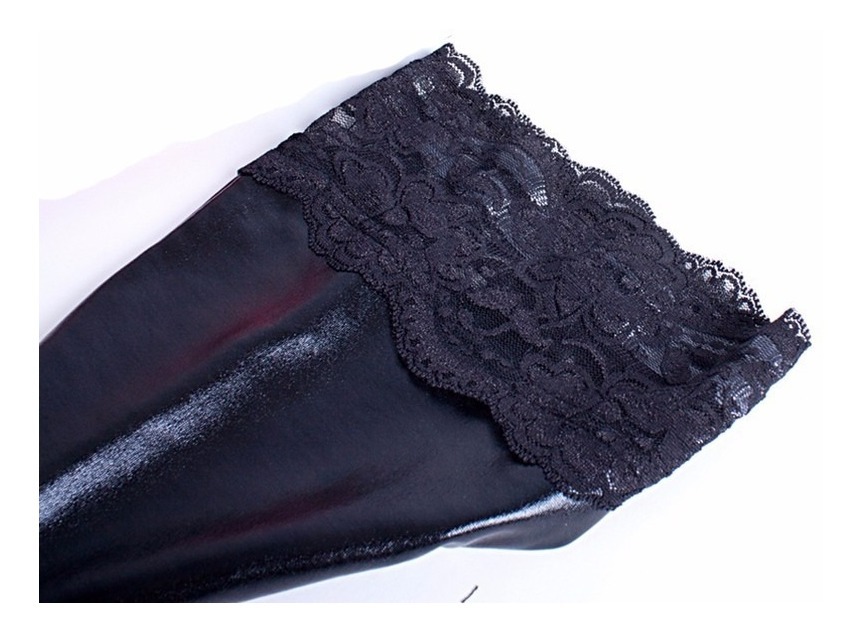 Meia Calça 7 8 Estilo Latex Fetiche Lingerie Dominadora Sexy