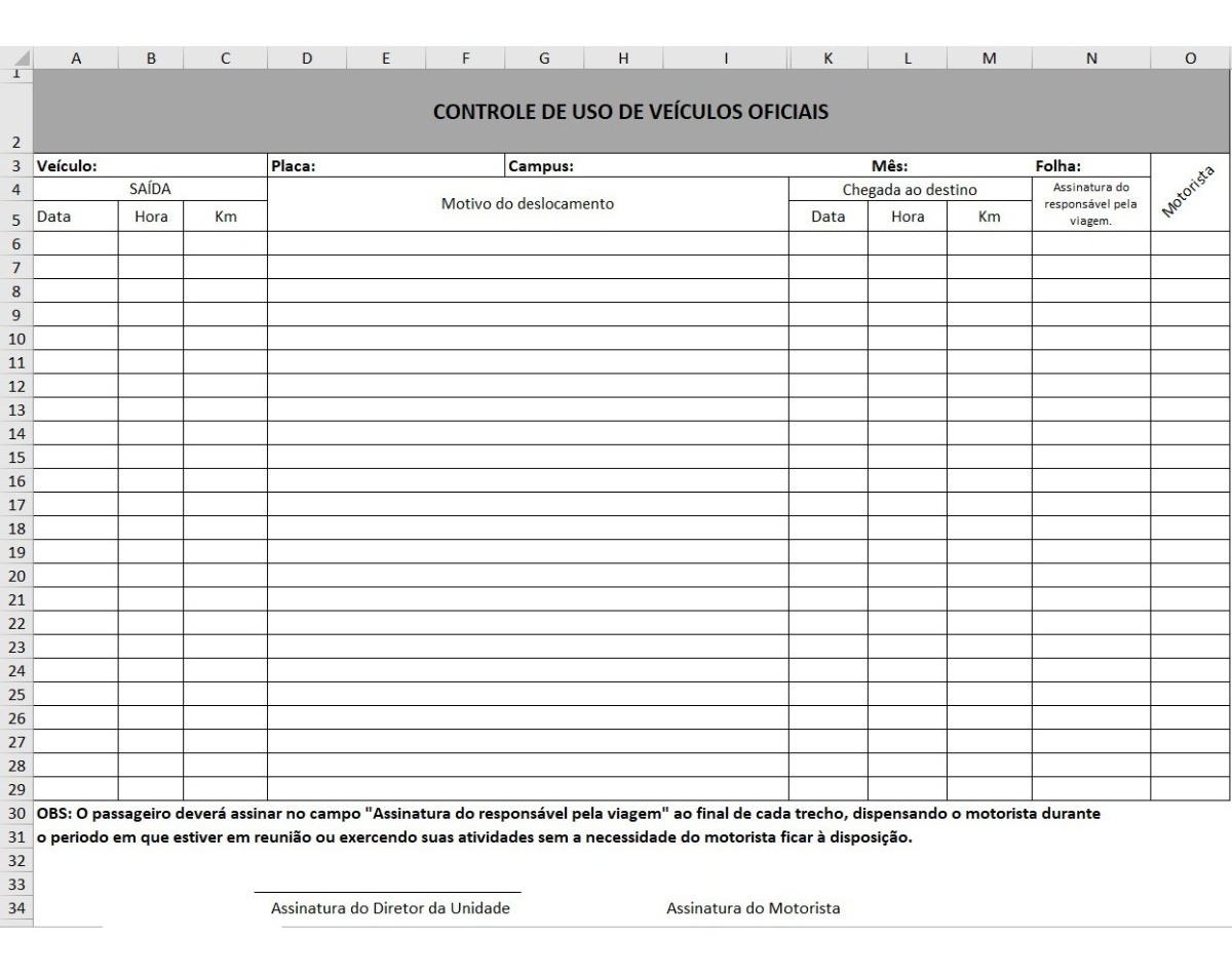Planilha Excel Controle De Uso De Veículos Oficiais | Parcelamento sem ... Planilha Excel Controle De Uso De Veículos Oficiais | Parcelamento sem ...