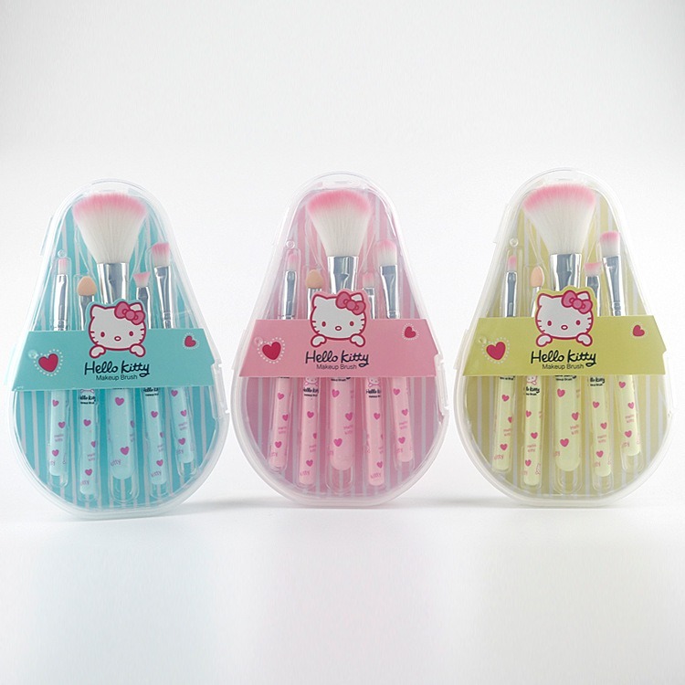 Hello Kitty Set 5 Brochas Maquillaje Mercado Libre