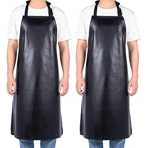 2 Pack Waterproof Apron 40 Heavy Duty Rubber Vinyl Ap Envío Gratis