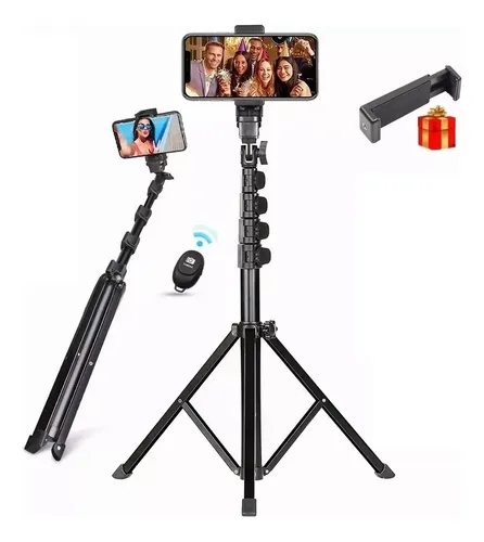 Selfie Stick Tripod 3 In 1 Bluetooth Remote Control 160cm Mercadolibre