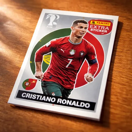 Lámina Panini Cristiano Ronaldo Extra Sticker 2026 | Envío gratis