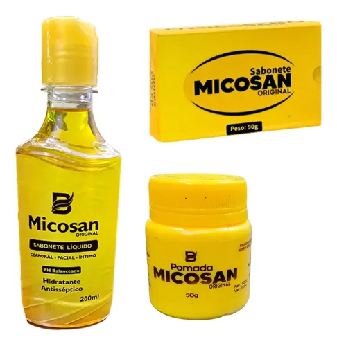 Kit Completo Micosan Pomada Sabonete Ant Fungo Clarea Mancha | MercadoLivre