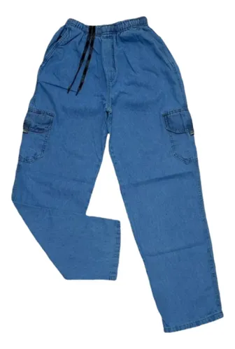 Calça Jeans Cargo Bolso Lateral Masculina Dazzling S Juros Frete Grátis