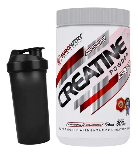Creatina Powder Micronizada 300g Euronutry Monohidratada Parcelamento
