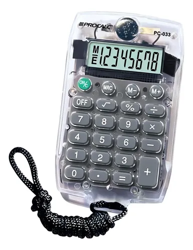 Calculadora De Bolsillo Simple De 8 Dígitos Pc033 Procalc | Mercadolibre