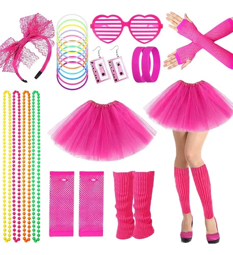 Kit De Accesorios Para Fiestas Disfraces Para Mujer Los 80 Mercadolibre
