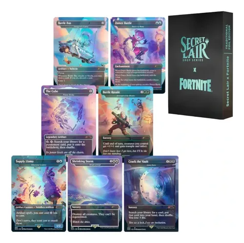 Magic Mtg Secret Lair - Secret Lair X Fortnite Foil Edition ...