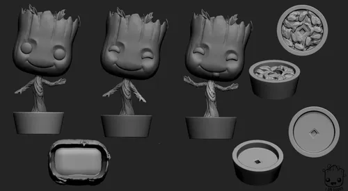 Groot En Maceta - Archivo Stl | MercadoLibre Groot En Maceta - Archivo Stl | MercadoLibre
