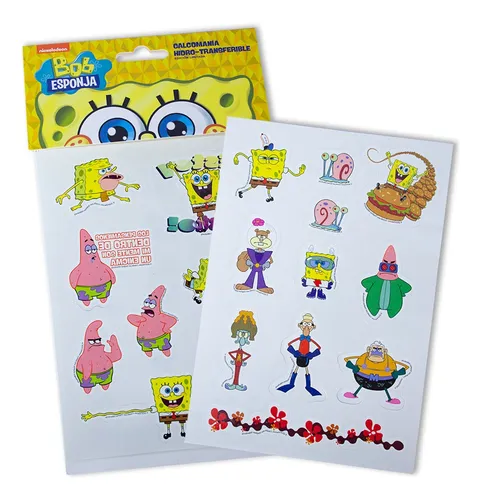 Calcomanias Hidro Transferible Bob Esponja Edición Limigeek Mercadolibre