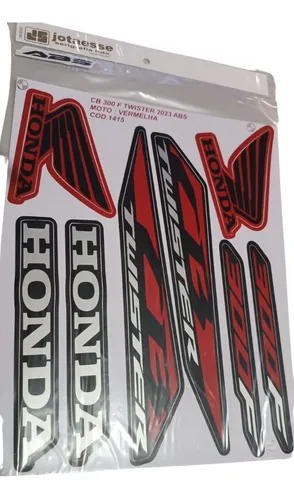 Kit Adesivo Cb 300f Twister 2023 Abs Vermelha Parcelamento Sem Juros