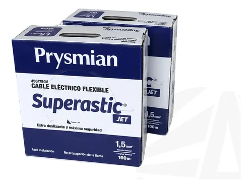 Cable Unipolar Superastic Prysmian 2.5 X500mts Y 1.5 X200mts