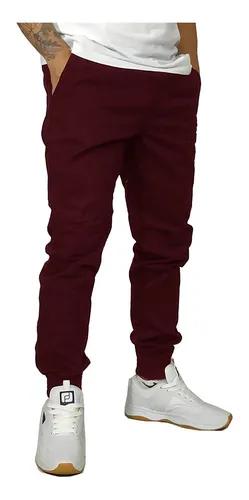 Calça Jogger Joker Jok-051 Vinho Sarja Casual Top Bordô | MercadoLivre Calça Jogger Joker Jok-051 Vinho Sarja Casual Top Bordô | MercadoLivre