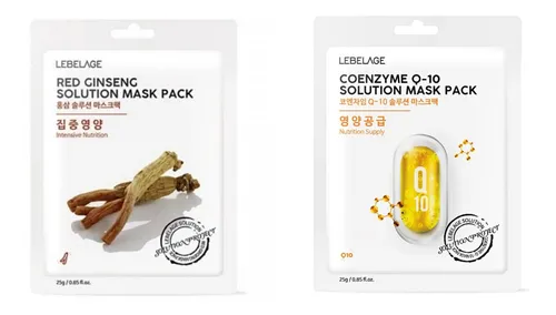 Mascarillas Coreana Antioxidantes Ginseng And Coenzima 60pz