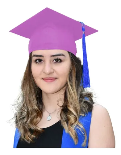 Birrete Graduación Rosa Unitalla Con Borla Azul Unitalla Adulto | Meses ...