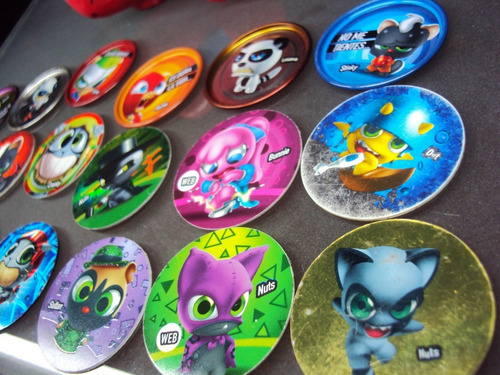 Paquete Tira Tazos Funki Punky Rojo 18 Tazos Mercadolibre
