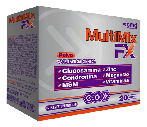 Multimix Fx Sobres | Glucosamina Condroitina Msm Zinc Mg | | MercadoLibre