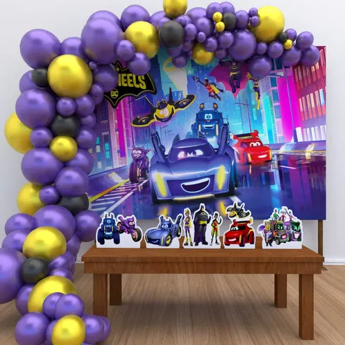 Kit Decoração De Festa Infantil Batwheels G | Parcelamento sem juros