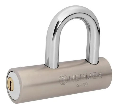 Candado Acero, 109 Mm, Máxima Seguridad, Hermex 43365 Candado Acero, 109 Mm, Máxima Seguridad, Hermex 43365