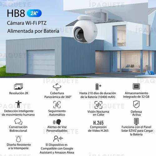 Camara De Seguridad Domo Ezviz Wifi Exterior + Panel Solar en venta en ... Camara De Seguridad Domo Ezviz Wifi Exterior + Panel Solar en venta en ...