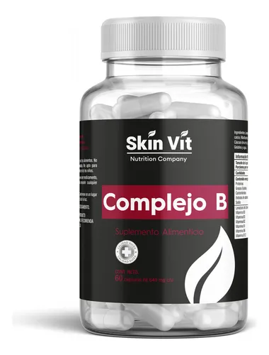 Complejo B Vitamina B1 B2 B3 B5 B6 B12 Skin Vit Premium Sin Sabor