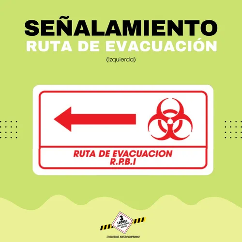 Letreros Señalizacion Ruta De Evacuación Rpbi 20x40cm en venta en ...