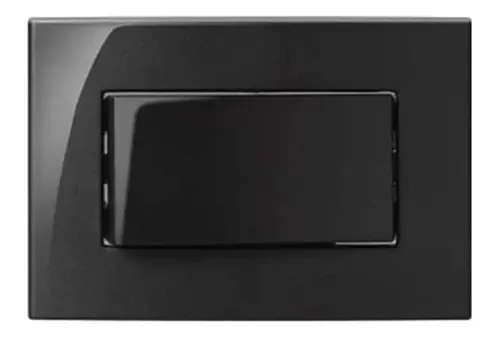 Interruptor Para Móveis Com 1 Módulo Simples Alumbra Pro Cor Preto ...