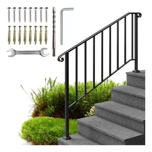 Metty Metal Barandillas De Mano Para Escalones Al Aire Libre | Cuotas ...