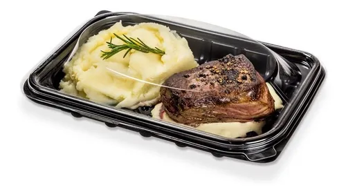 200 Bandeja Descartable Plastica Bandex Media Costilla Sushi 200 Bandeja Descartable Plastica Bandex Media Costilla Sushi