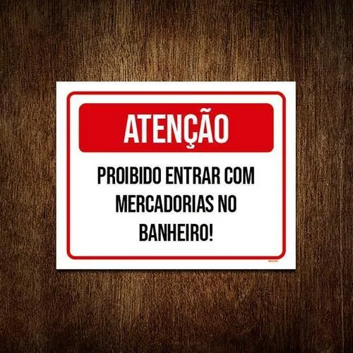 Cono De Seguridad Sinalizo Placa Atenção Proibido Mercadorias No