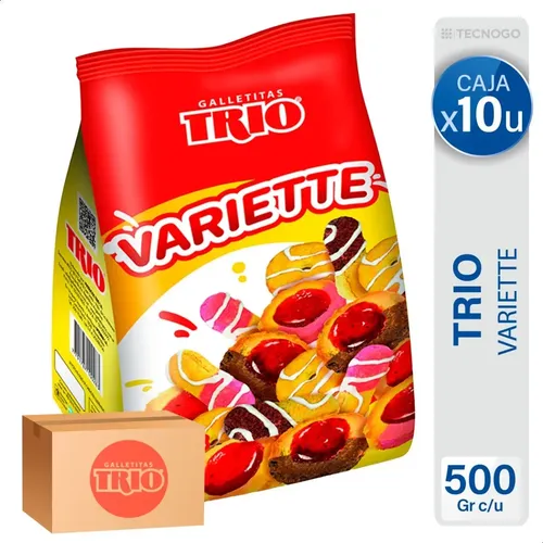 Caja Galletitas Trio Variette Galletas Dulces Mix Pack | MercadoLibre