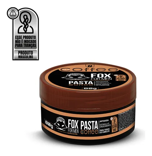 Pasta Fixadora Cera De Cabelo New Coffe 80g - Fox For Men | MercadoLivre