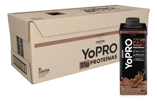 Yopro 25g Whey Protein Danone Bebida Láctea Pack 24x250ml Yopro 25g Whey Protein Danone Bebida Láctea Pack 24x250ml
