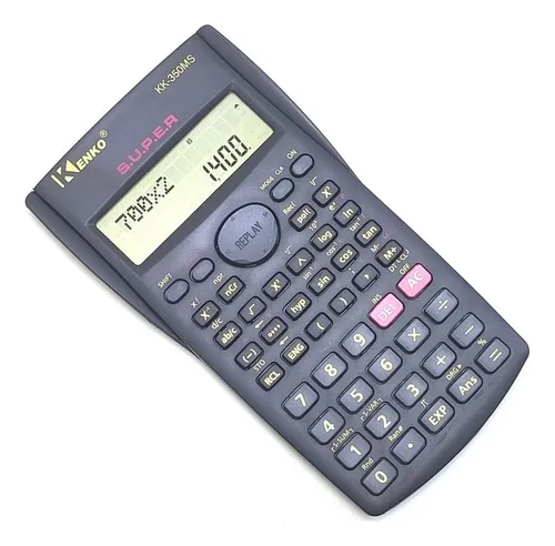 Calculadora Científica Kenko Kk-350ms Con 240 Funciones, Color Negro