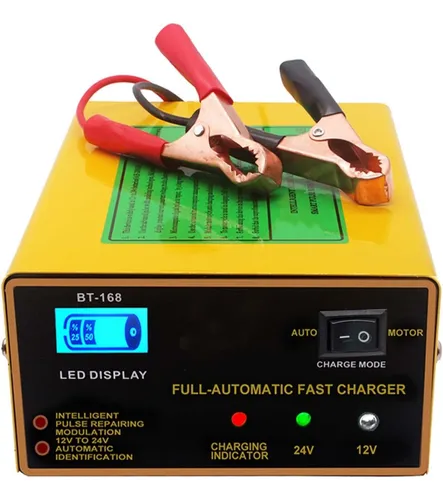 Cargador Batería Coche 12v 24v 10a Inteligente Automatico Meses Sin