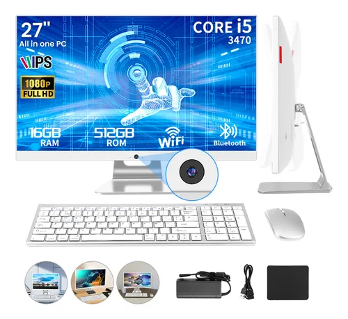 All-in-one Computadora 27'' 16g+512g Intel Core I5+cámara | Envío gratis