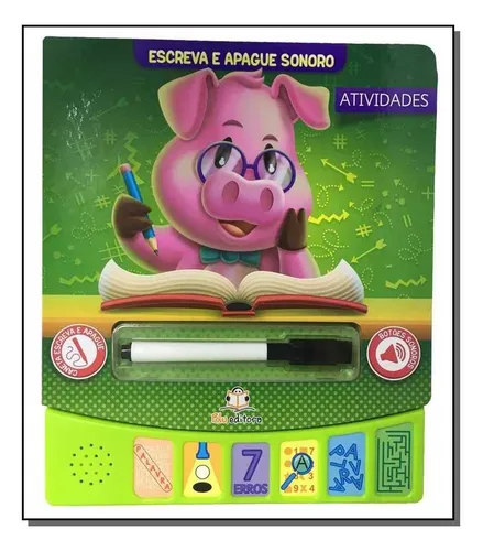Livro Escreva E Apague Sonoro - Atividades | MercadoLivre Livro Escreva E Apague Sonoro - Atividades | MercadoLivre