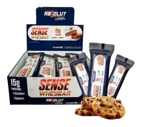 Barra De Proteina Sense Bar Absolut Nutrition - Display 12un Sabor ... Barra De Proteina Sense Bar Absolut Nutrition - Display 12un Sabor ...